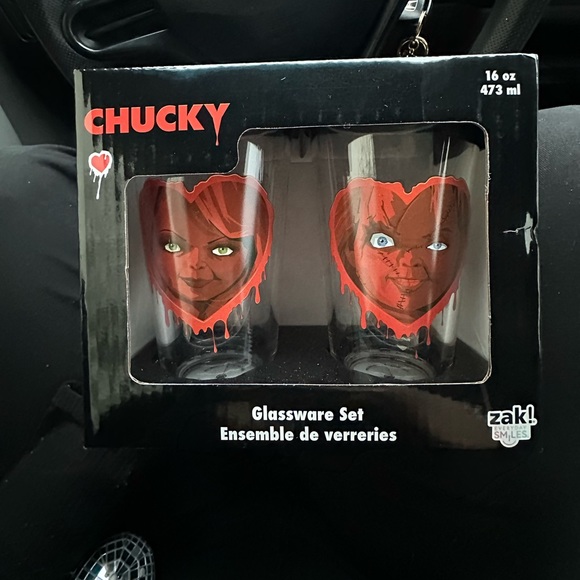 Universal | Party Supplies | Chucky And Tiffany Valentine Glass Cup Set ...